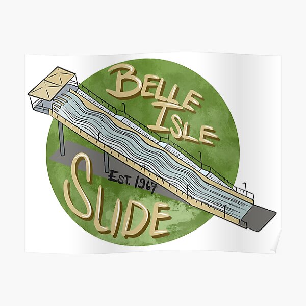 "Belle Island Slide Kooks Slam" Poster for Sale by Statepallets | Redbubble