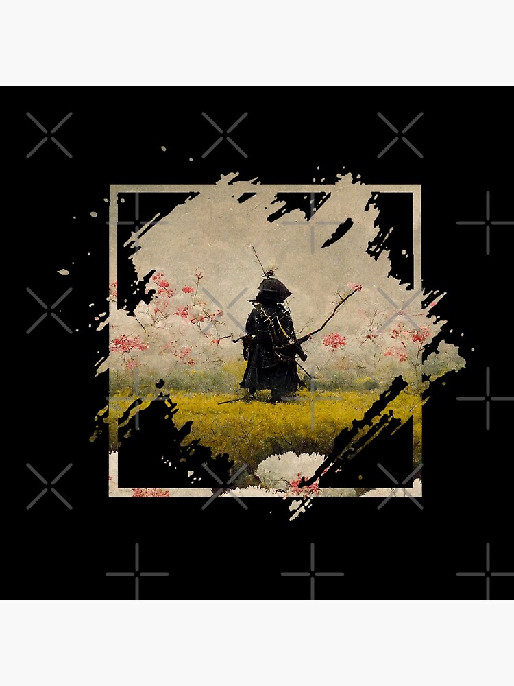 "samurai in a field of flowers" Poster for Sale by AiFantasy | Redbubble