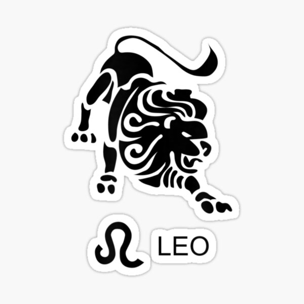 "Leo Zodiac Sign" Sticker for Sale by LanaRidia | Redbubble