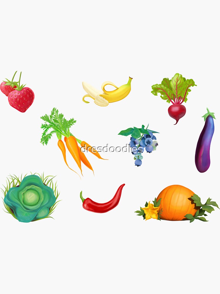 "Crops" Sticker by dresdoodles | Redbubble