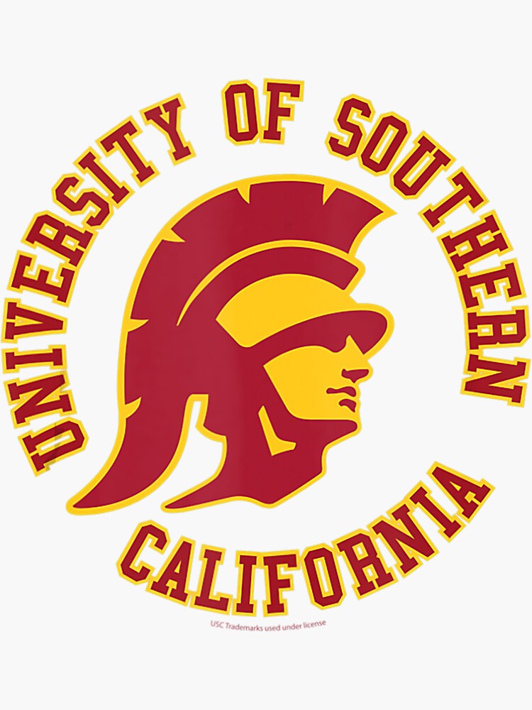 "University of Southern California Trojan Circle Logo" Sticker for Sale by tinystrudel5668 ...