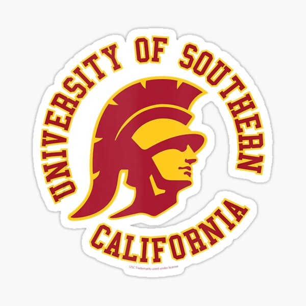 "University of Southern California Trojan Circle Logo" Sticker for Sale ...