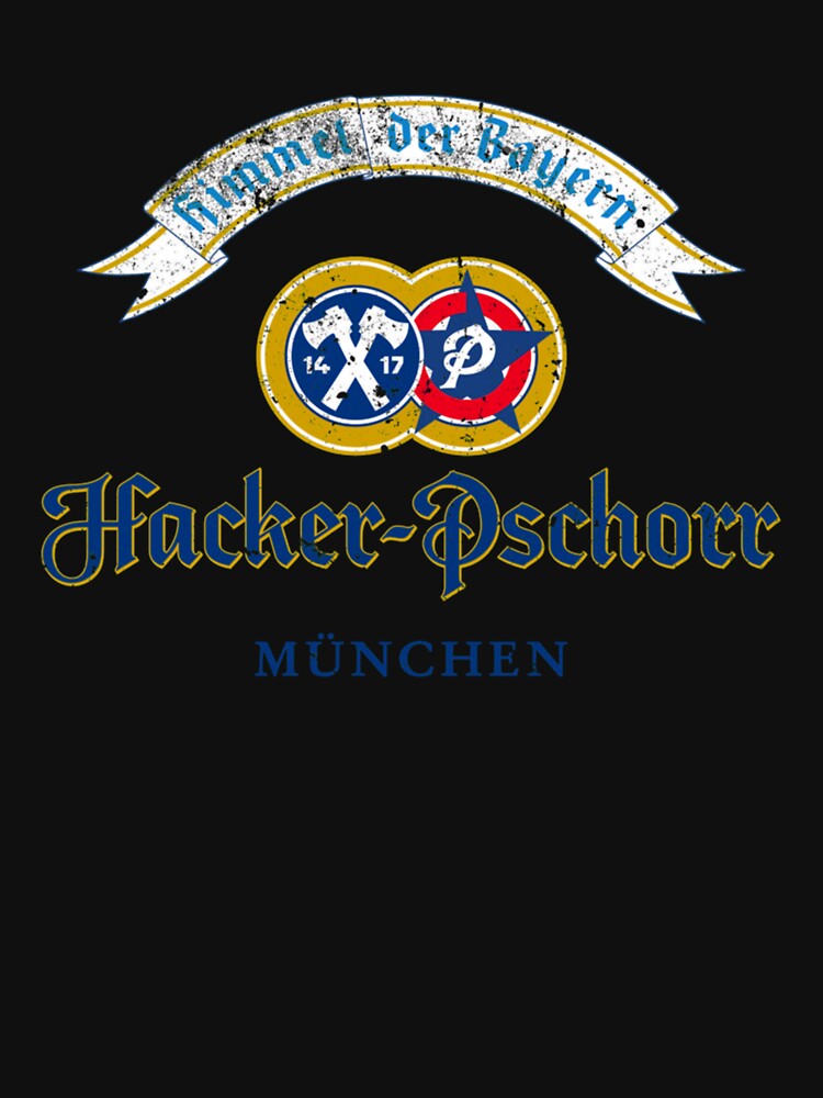 "Hacker Pschorr - World Beer - Distressed" T-Shirt von CalebKerlukeCA ...