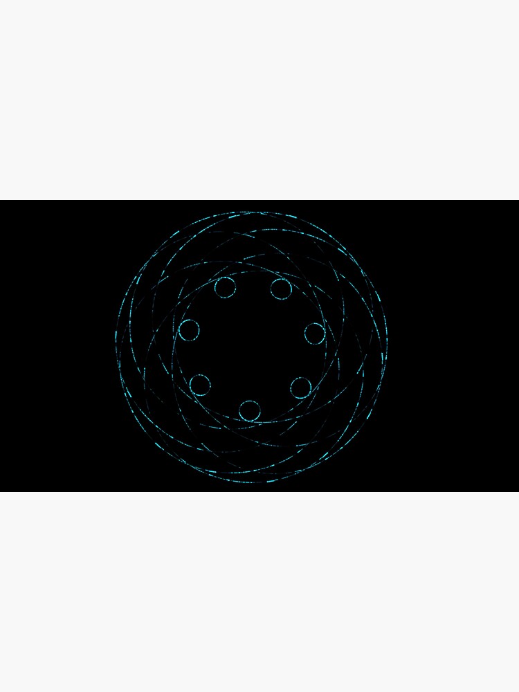 Pegatina «Círculo Ritual Fractal Azul» de Raraviel | Redbubble