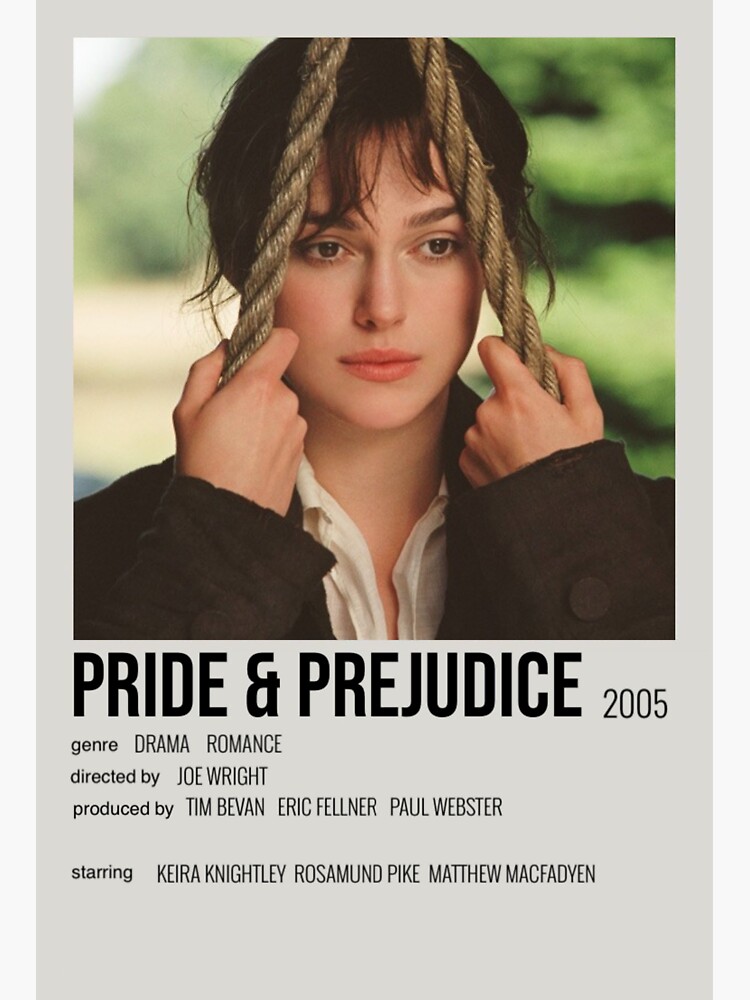 "p&p movie poster 01" Sticker for Sale by jennamcmahon | Redbubble