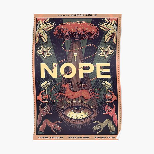 "Nope Movie 2022 Poster – Nope 9 Filmposter – Ein Pferd in den ...
