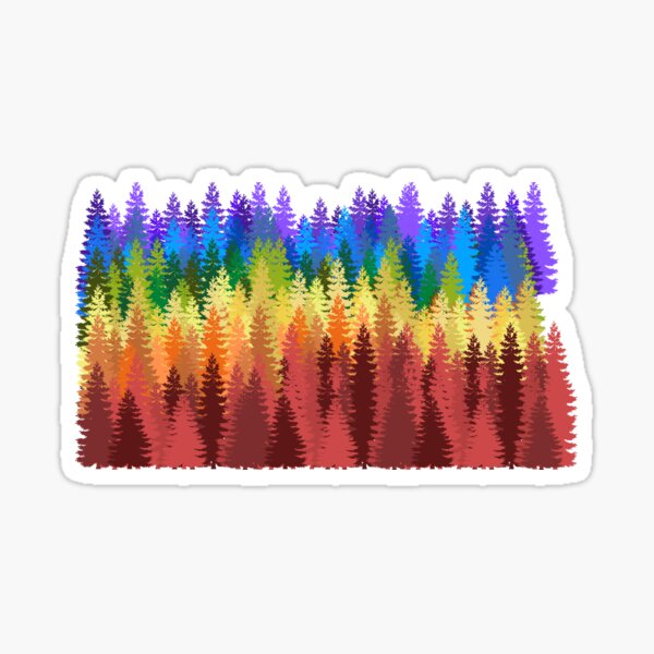 "Pride Flag Trees Design LGBT" Sticker for Sale by rmgee573 | Redbubble