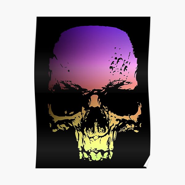 "SKULL SCREAM" Poster for Sale by SpotStudio | Redbubble