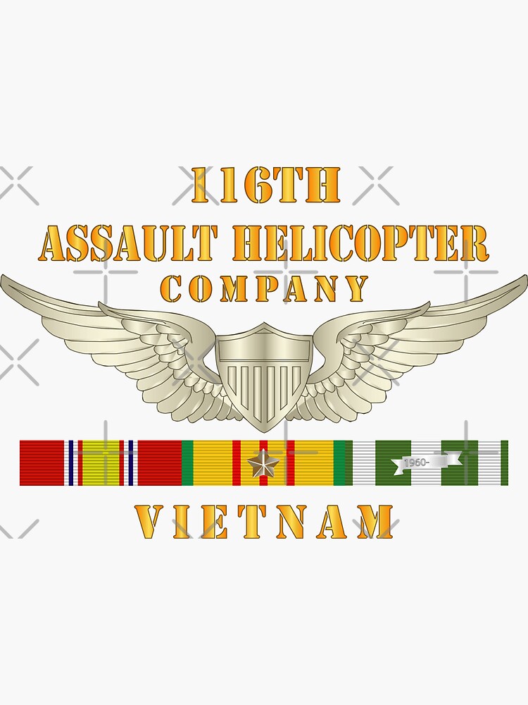 "Army - 116th Assault Helicopter Co w Aviator Badge w VN SVC x 300 ...