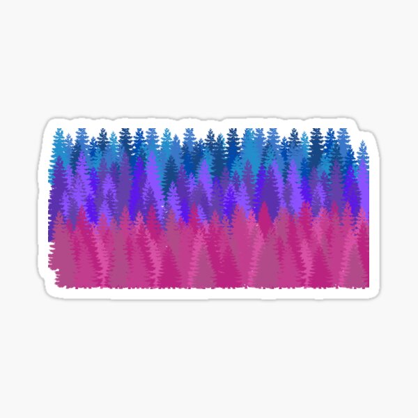 "Bisexual Pride Flag Trees Design LGBT" Sticker for Sale by rmgee573 ...