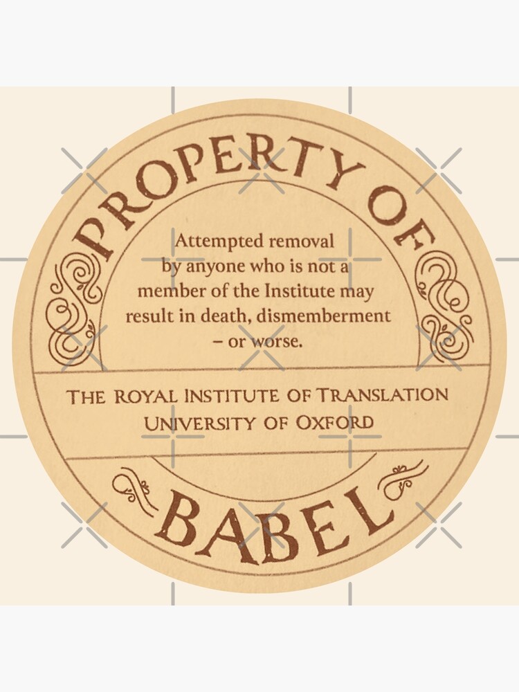 "Property of Babel" Poster for Sale by sketch-of-crows | Redbubble