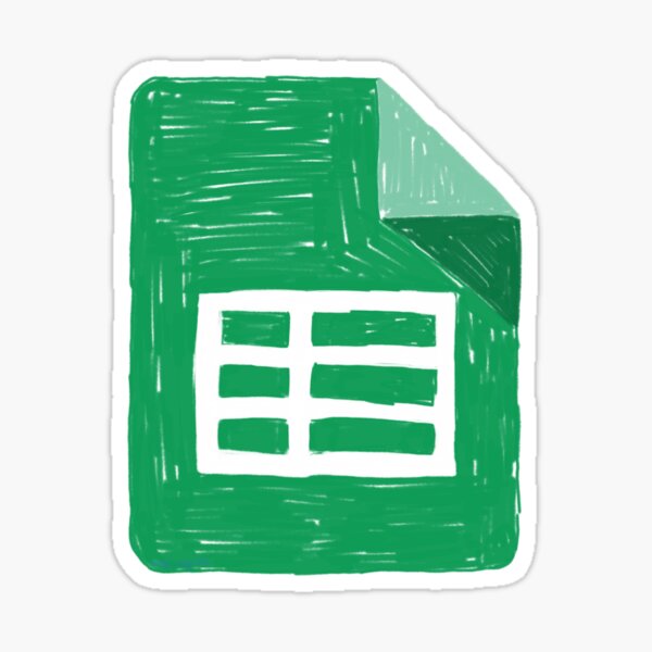"Google Sheets pencil icon" Sticker for Sale by KennyLucky | Redbubble