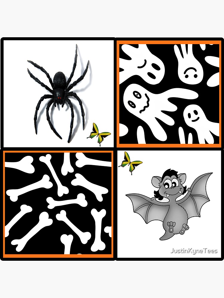 "Spider Butterfly ghost bones and Bat Jamaica" Sticker for Sale by ...