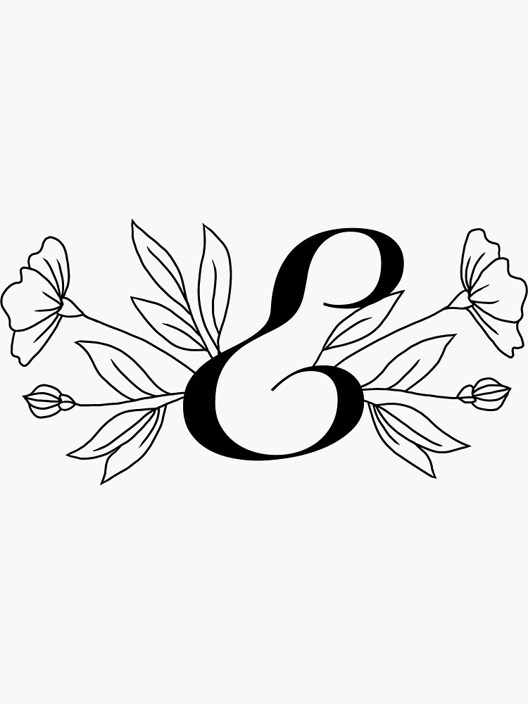 Pegatina «Letra floral cursiva E» de lakenney97 | Redbubble