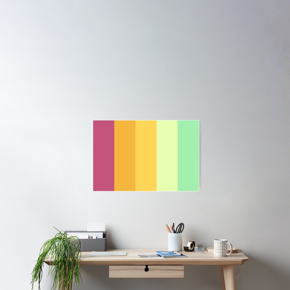 "Dopamine Color Palette" Poster for Sale by Krokodajll | Redbubble