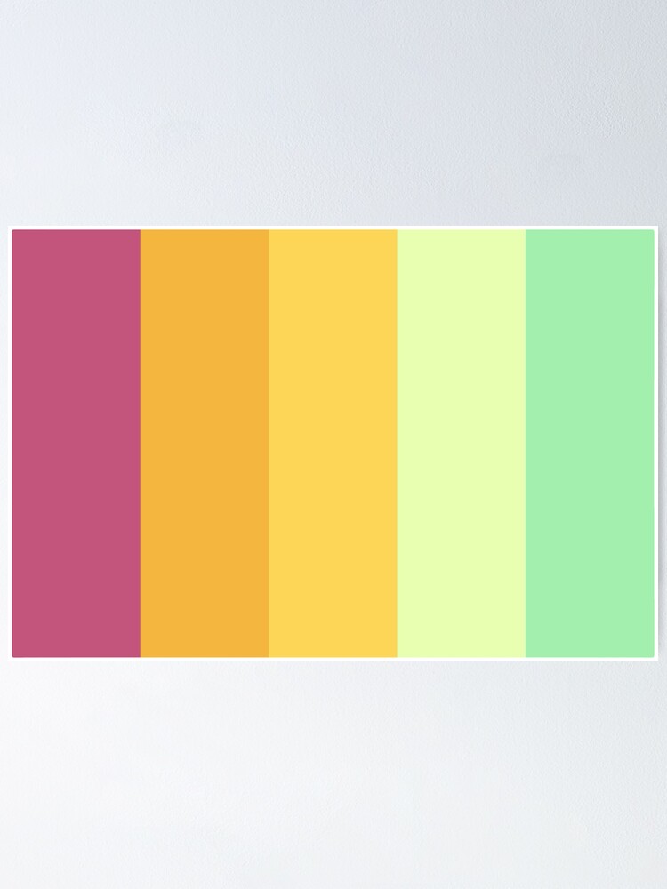 "Dopamine Color Palette" Poster for Sale by Krokodajll | Redbubble