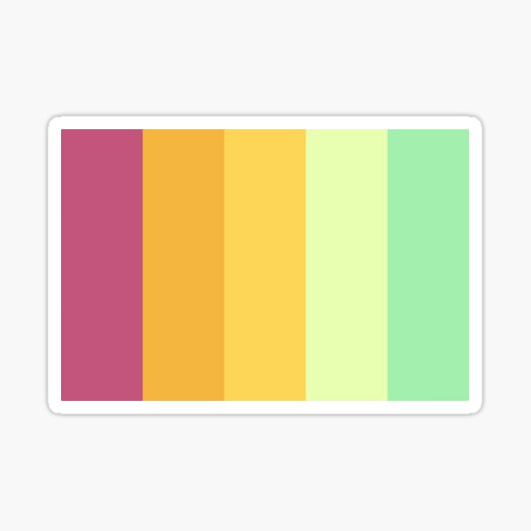 "Dopamine Color Palette" Sticker for Sale by Krokodajll | Redbubble