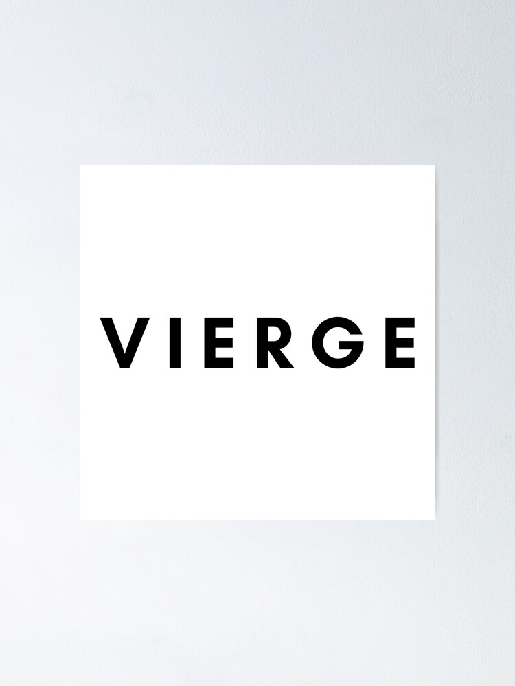 "VIERGE ZODIAC SIGN TEXT ASTROLOGY" Poster for Sale by faizaart | Redbubble