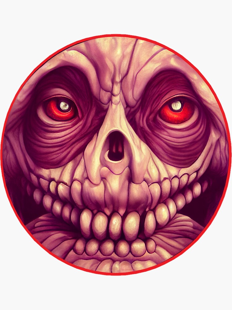 "Gothic Smiley Face version 16" Sticker for Sale by SmileyDan | Redbubble