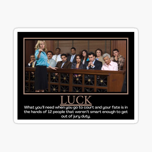 "Luck- Demotivational Poster" Sticker for Sale by DesignsByDaddy ...