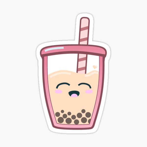 "Red Boba Tea" Sticker for Sale by AtaraxyDesign | Redbubble