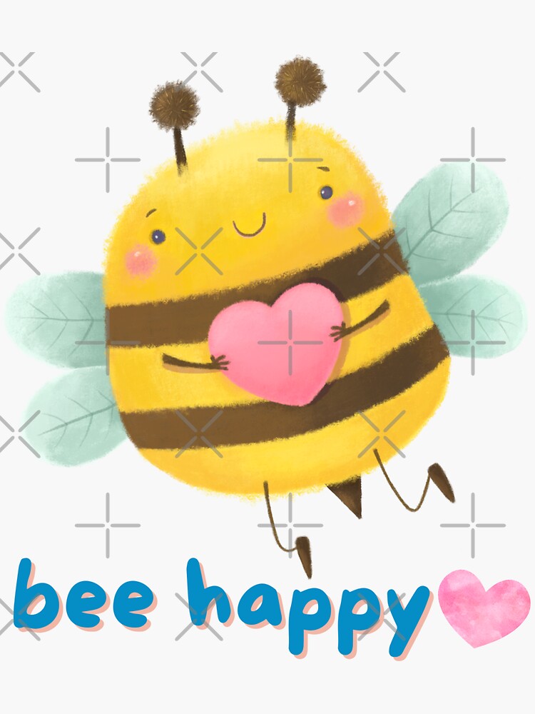 "Kawali Cute animals Be Happy Cartoon" Sticker for Sale by PerfectBlend ...