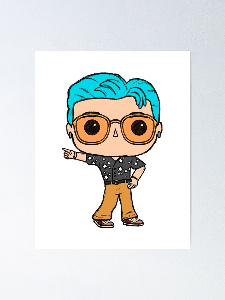 "BTS RM / Namjoon Dynamite (Color)" Poster for Sale by mymikrokosmos ...