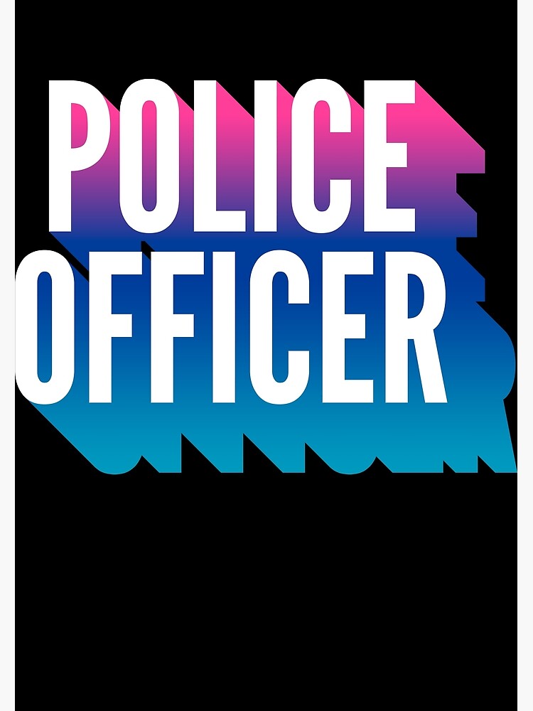 "Police Officer With Long Gradient Shadow" Poster for Sale by SVPOD | Redbubble