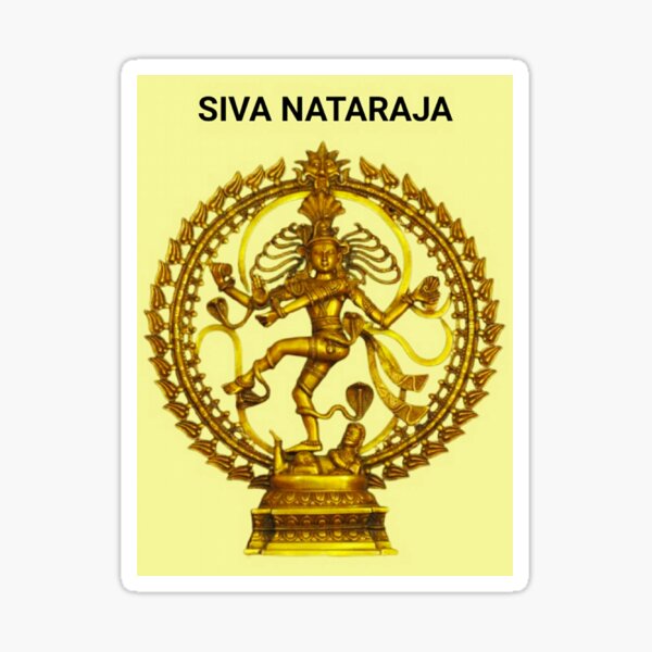 "Siva Nataraja " Sticker for Sale by Benix | Redbubble