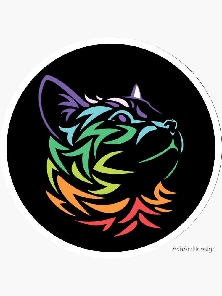 "The funky cat session 4- Black edition" Sticker for Sale by ...