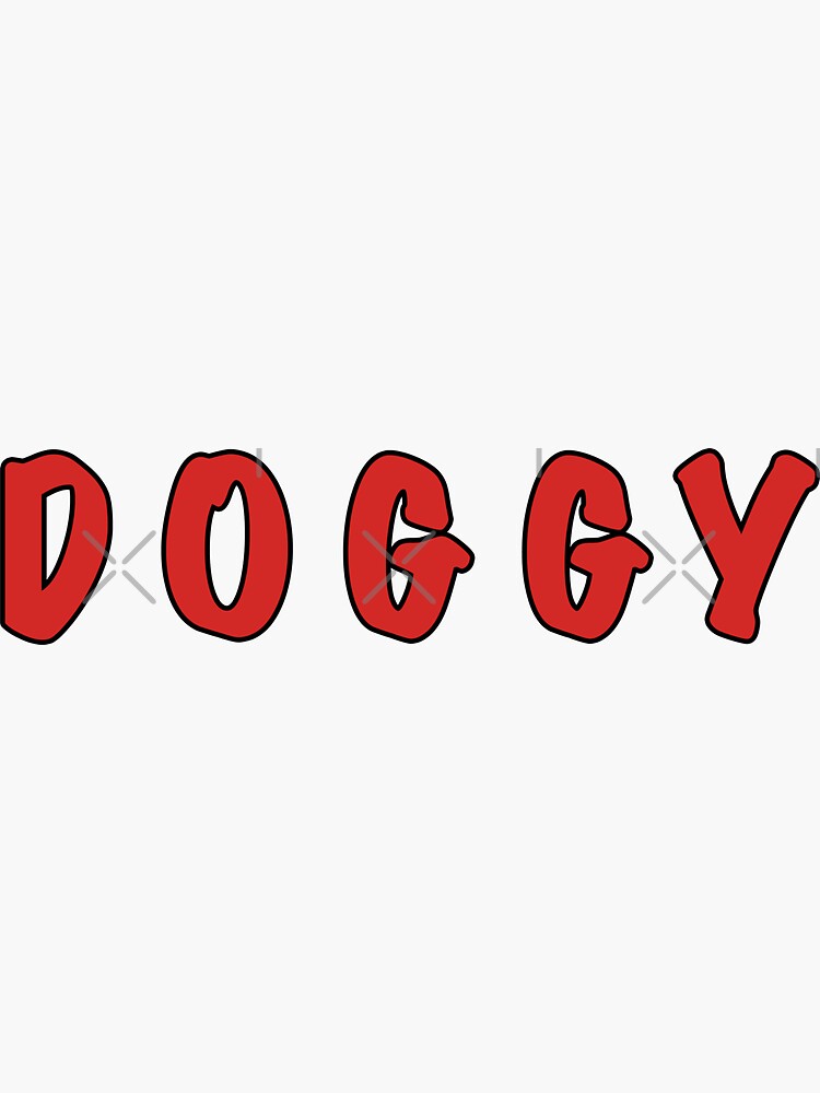 "Doggy Art Letters" Sticker for Sale by janraydesigns | Redbubble