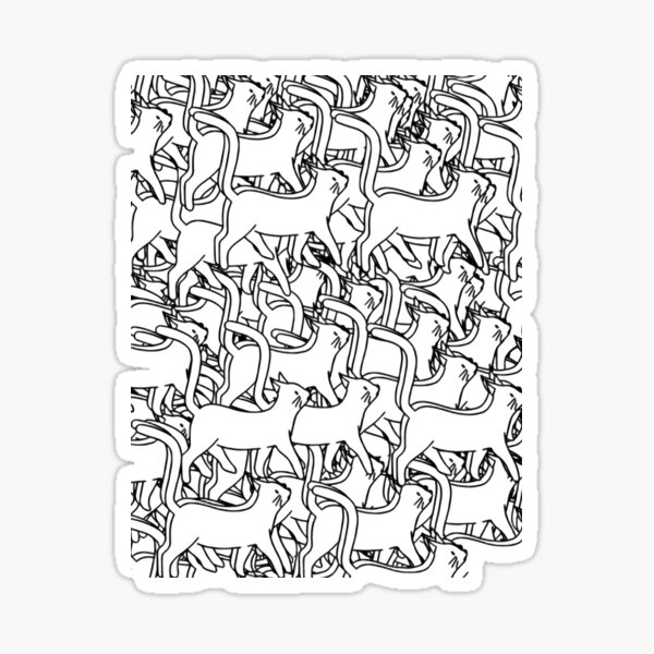 "cat walk" Sticker for Sale by MYWMC | Redbubble