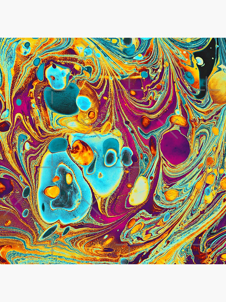 "Multicolor Psychedelia | Acrylic Paint Pour | Trippy Liquid Art ...