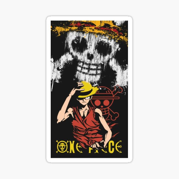 "Monkey D Luffy Design" Sticker for Sale by Bermudis | Redbubble