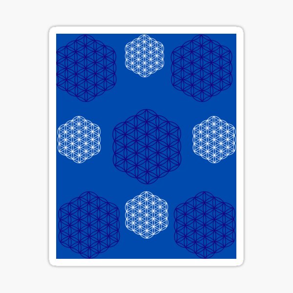 "Modern Blue & White Design Pattern" Sticker for Sale by CreateCulture ...