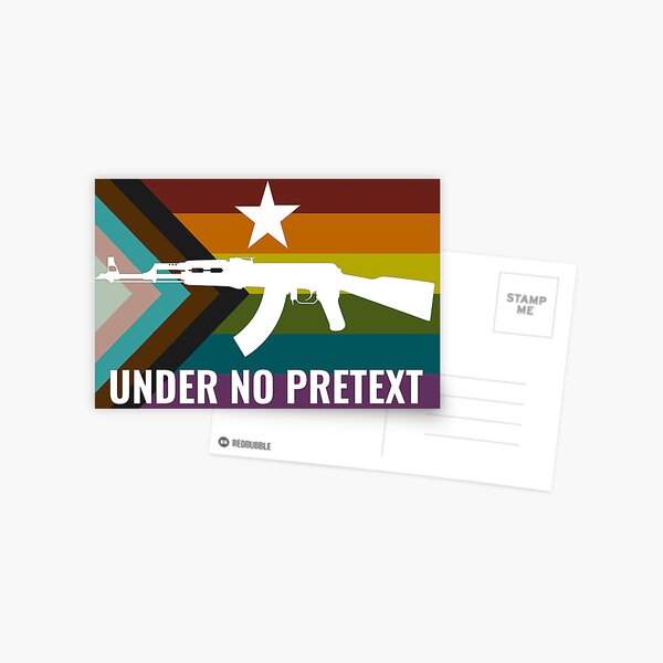 "Under No Pretext Subdued Progress Pride Flag" Postcard for Sale by ...