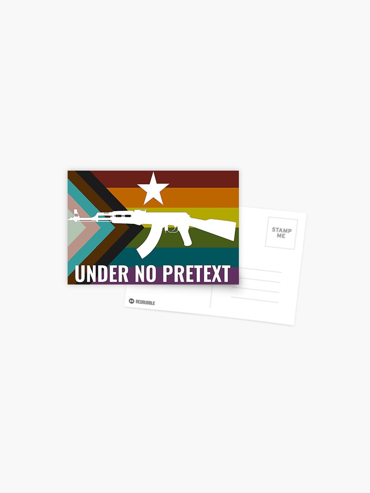 "Under No Pretext Subdued Progress Pride Flag" Postcard for Sale by ...