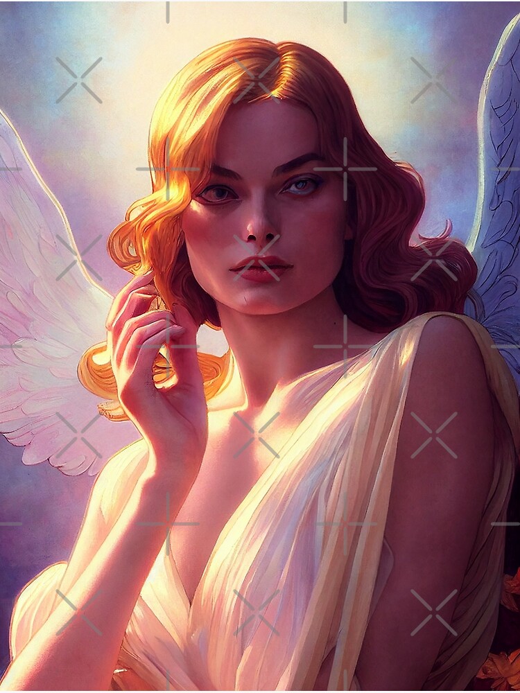 "Margot Robbie as Angel | Fallen Angel of Love" Poster for Sale by ...