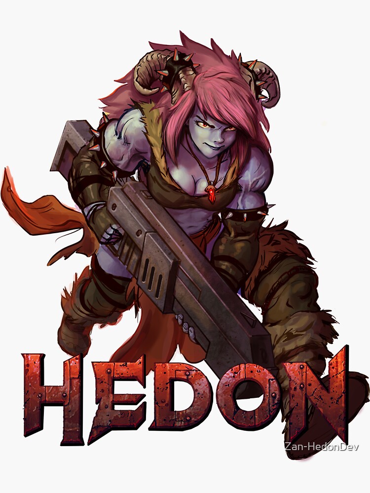 "HEDON Aufkleber - Spike Gun Zan" Sticker von Zan-HedonDev | Redbubble