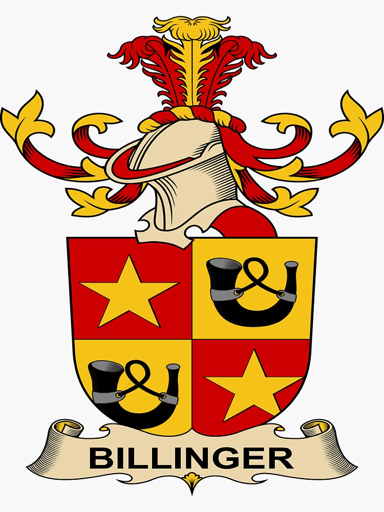 "Billinger" Sticker for Sale by HaroldHeraldry | Redbubble