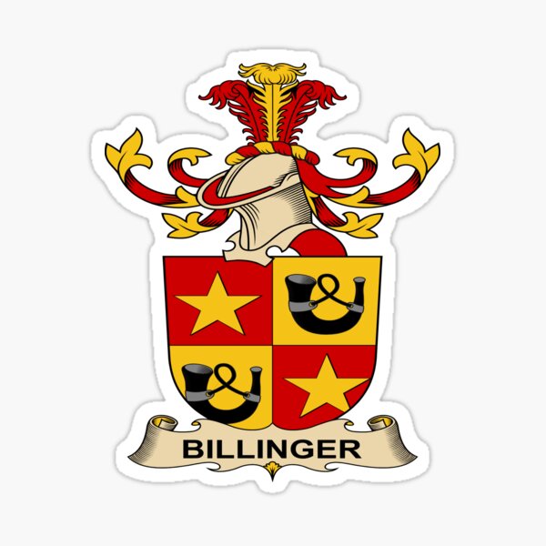 "Billinger" Sticker for Sale by HaroldHeraldry | Redbubble