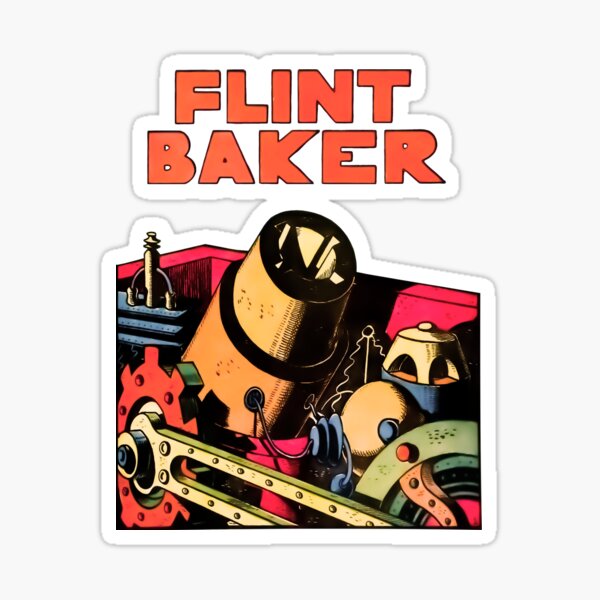 "Flint Baker Comics" Sticker for Sale by REVISTANGO | Redbubble