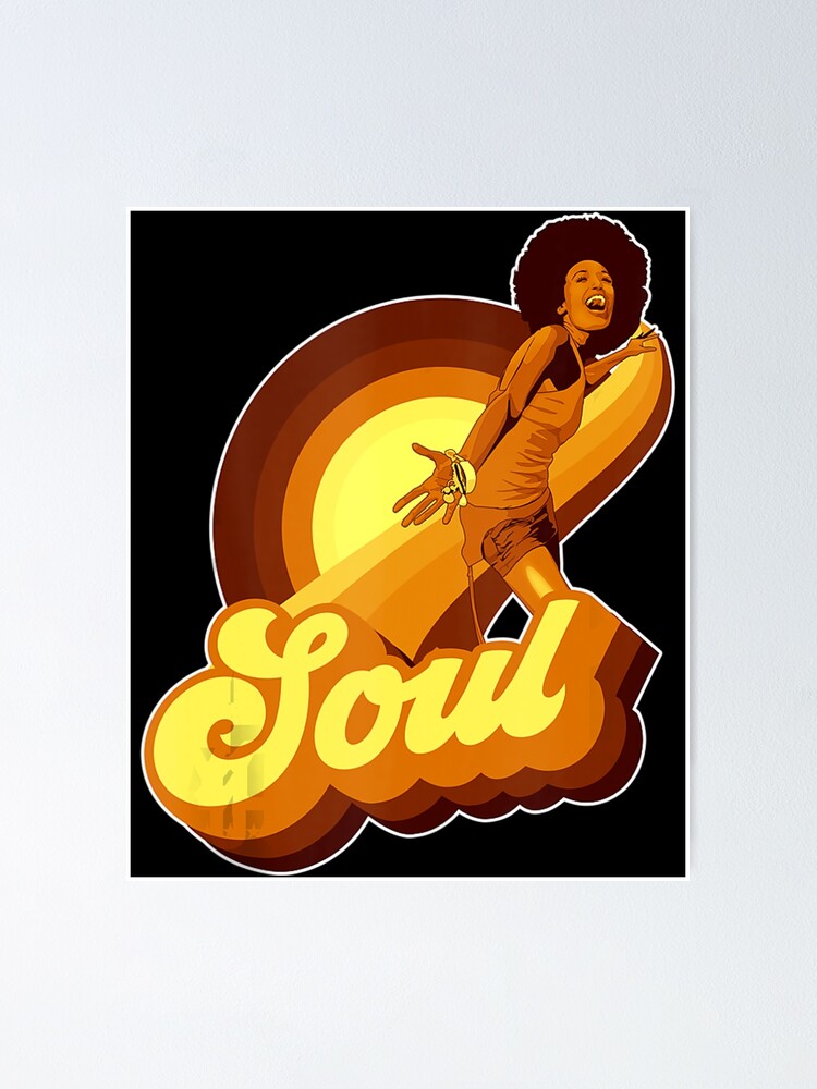 "70s Funk Afro Soul Retro Vintage" Poster for Sale by cheerymid-cours ...
