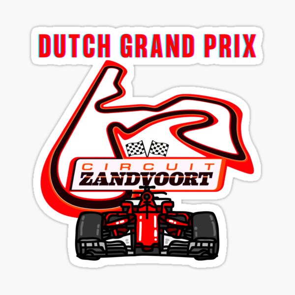 "Zandvoort Circuit- Dutch Grand Prix" Sticker for Sale by Denel-Arts ...
