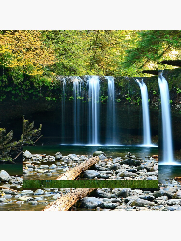 "waterfalls" Sticker for Sale by SamBai | Redbubble