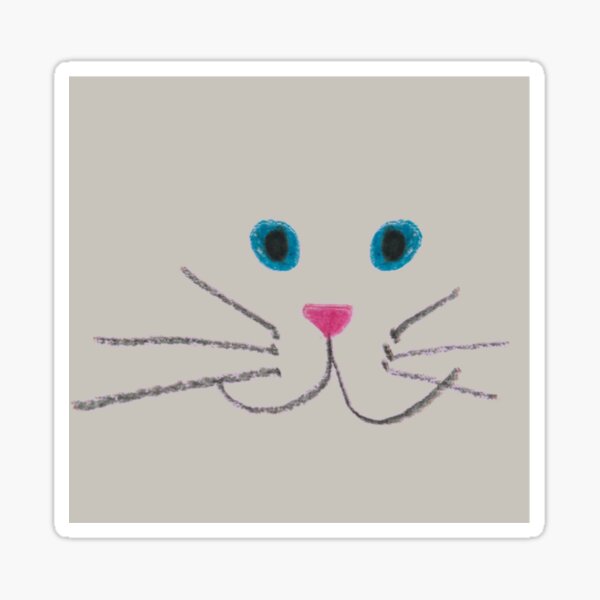 "Critter Face " Sticker for Sale by Amanda1775 | Redbubble
