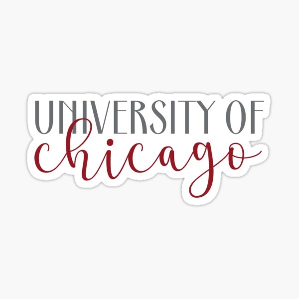"university of chicago" Sticker for Sale by PatriciaDesigns | Redbubble