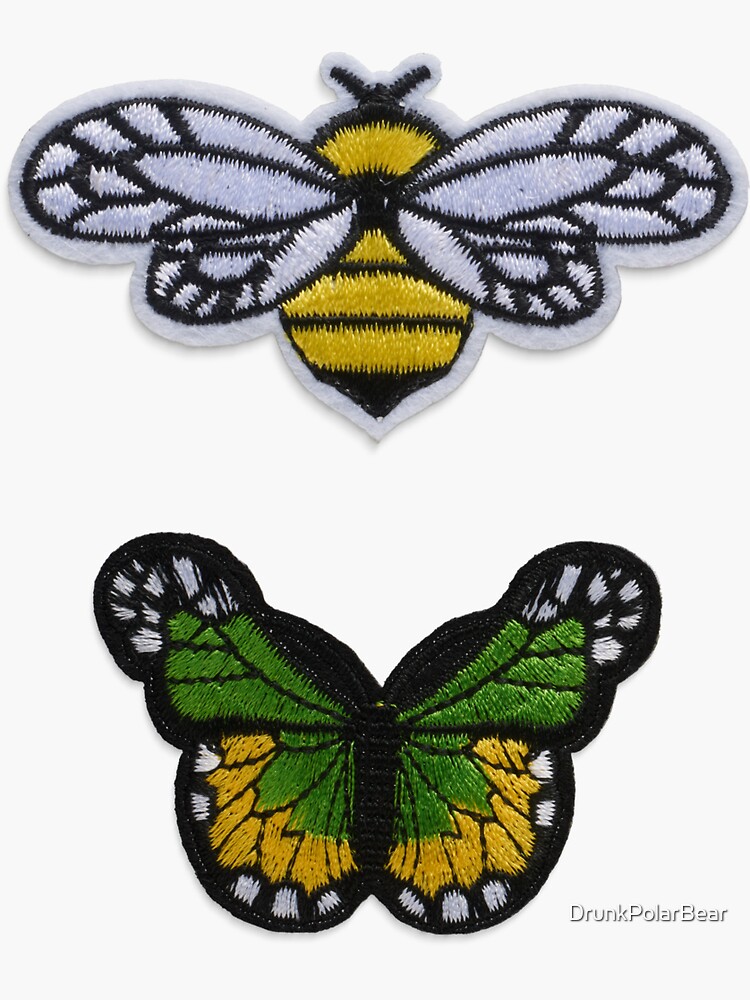 "Bugs Iron On Patches" Sticker for Sale by DrunkPolarBear | Redbubble