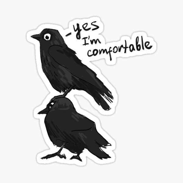 "Crows" Sticker for Sale by RNIArt | Redbubble