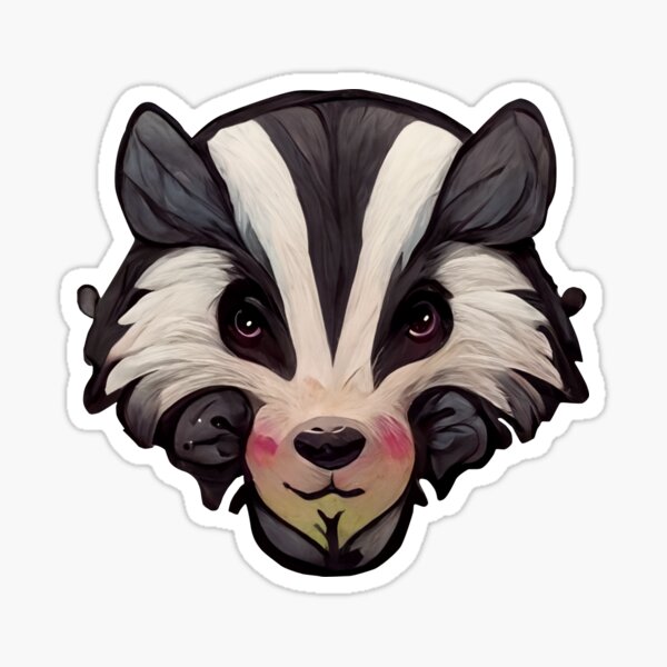 "Cute Male Badger" Sticker for Sale by CutePlanetEarth | Redbubble
